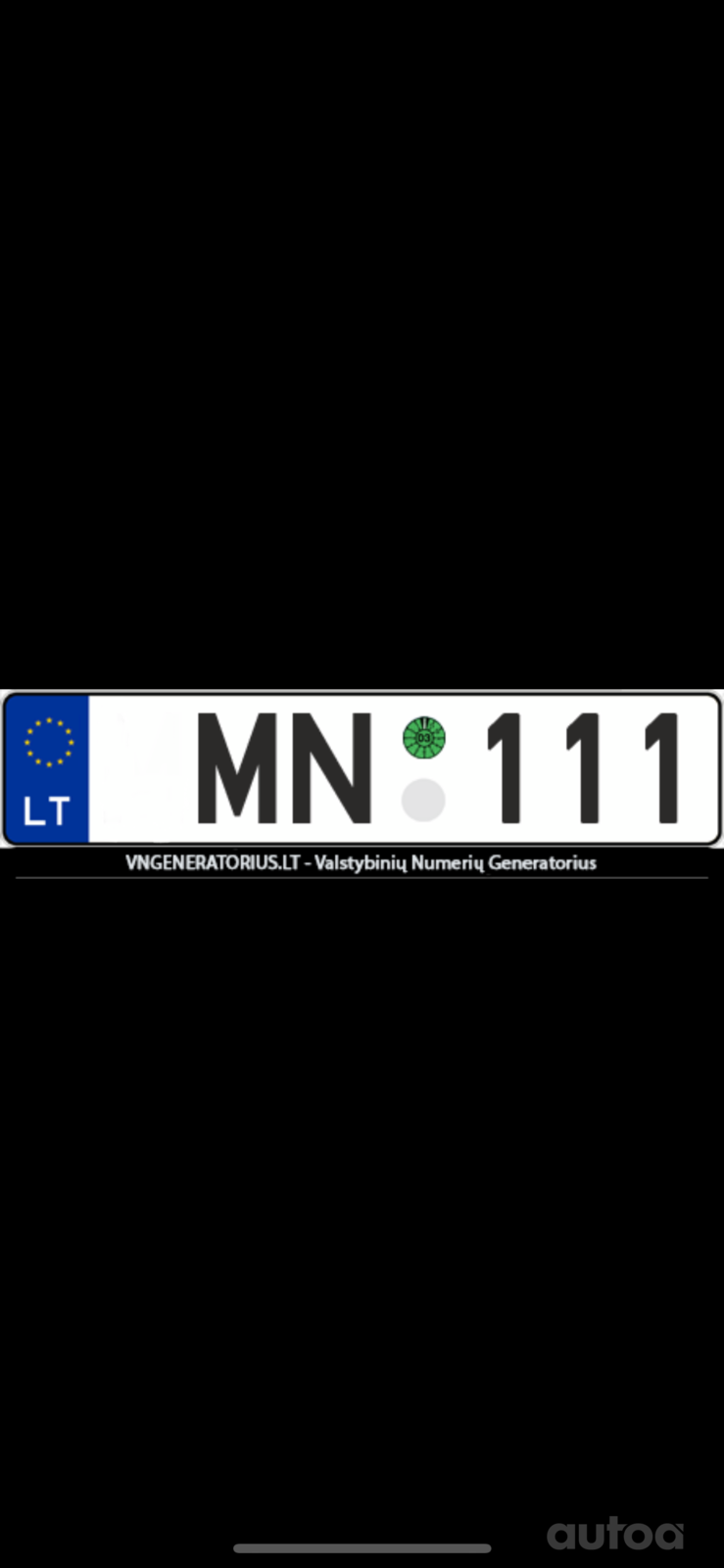 Valstybinis numeris MN111 | autoa.lt