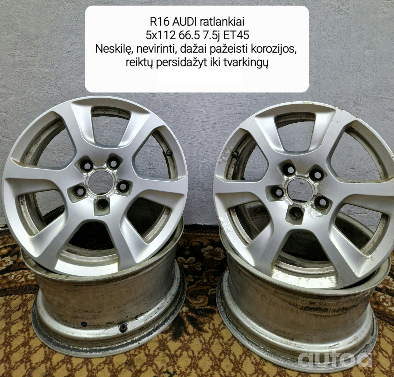 Audi r16 Audi allroad R16, lengvojo lydinio | Autoa.lt