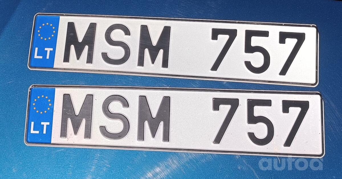 Valstybinis numeris MSM 757 | autoa.lt