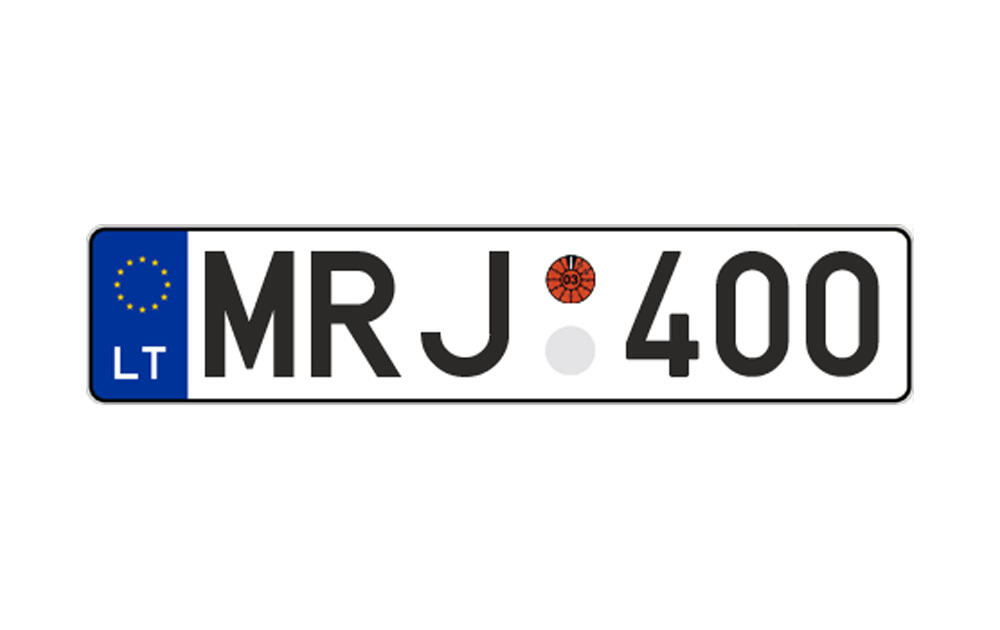 Valstybinis numeris MRJ 400 | autoa.lt