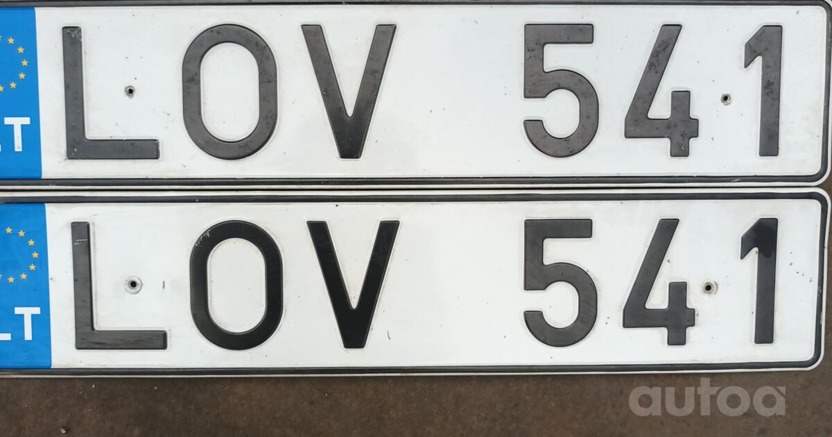 Valstybinis numeris LOV541 | autoa.lt