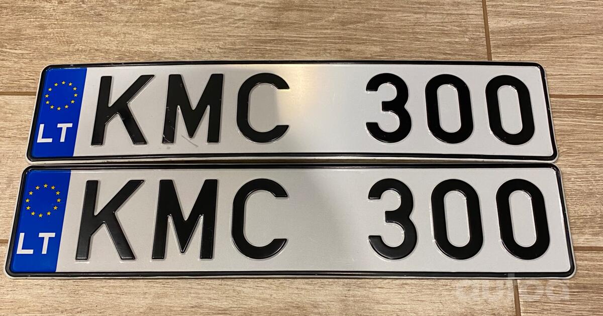Valstybinis numeris KMC300 | autoa.lt