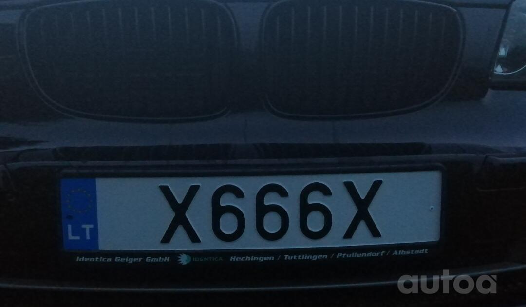 Valstybinis numeris X666X | autoa.lt